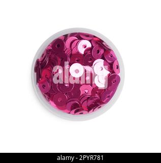 Beautiful pink sequins in shape of stars as background, closeup Stock ...