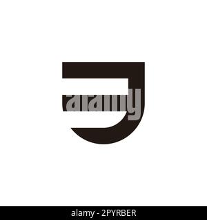 Number 3 shield geometric simple symbol logo vector Stock Vector Image ...