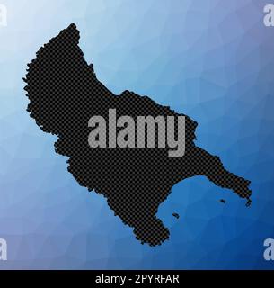 Zakynthos Island map. Map of Zakynthos Island in dotted style. Borders ...