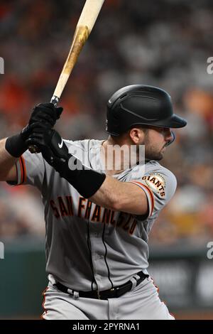 San Francisco Giants' Joey Bart wears a PitchCom device against the San ...