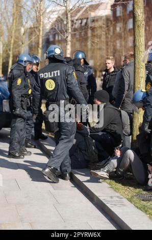 A group of Police Officers outside The Government Palace on Plaza ...