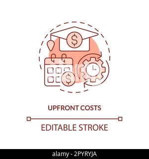 Upfront costs concept icon Stock Vector Image & Art - Alamy