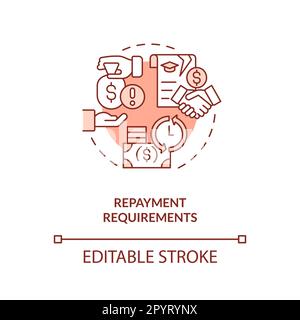 Repayment requirements concept icon Stock Vector Image & Art - Alamy