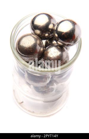 metals spheres isolated on the white background Stock Photo - Alamy
