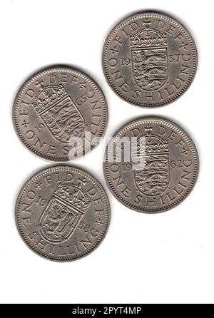 Shilling from England of George II, 1743 ,, 1743 coin Silver coin ...