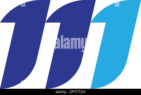 abstract modern M1 logo design. isolated on white background. vector ...