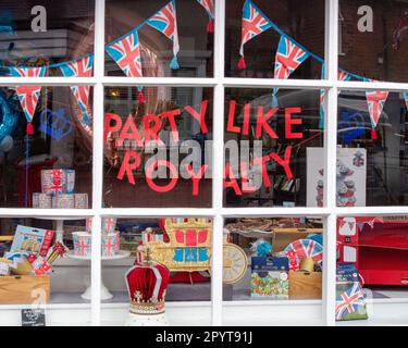 Cookham, Maidenhaed, Berkshire, UK. 5th May, 2023. A Coronation display ...
