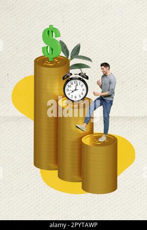 Businessman in profit benefit balance concept Stock Photo - Alamy