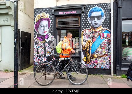 Brighton, May 4th 2023: Brighton street artists 'The Postman ...