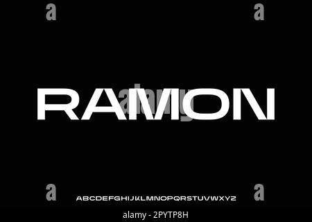 Grotesque wide sans serif display font vector Stock Vector Image & Art ...