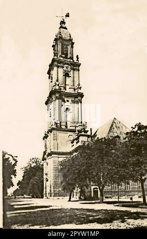 Potsdam historical buildings church Garrison Church around 1920 tower ...
