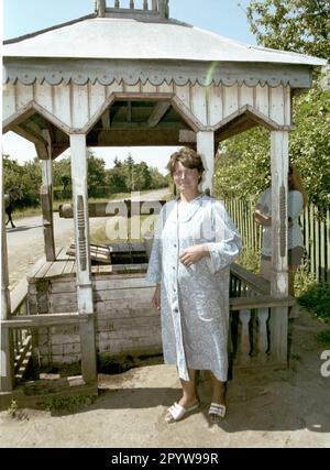 Ukraine / Country / 1998 village well in a small village south of ...