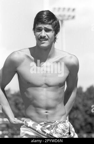 Olympic Games Munich 1972 / Swimming: Mark Spitz (USA), during training ...