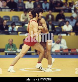 Olympic Games, Munich 1972 Wrestling: Freestyle: Adolf Seger (FRG) with ...