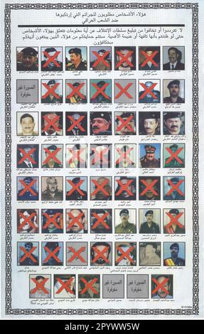 Saddam Hussein propaganda material Stock Photo - Alamy