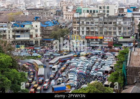 Rush hour at Crawford Market, Mahatma Jyotiba Phule Market, urban life ...