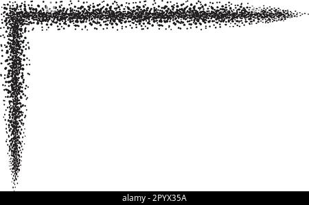 An L-shaped corner to use as a border for your designs, made with messy ...