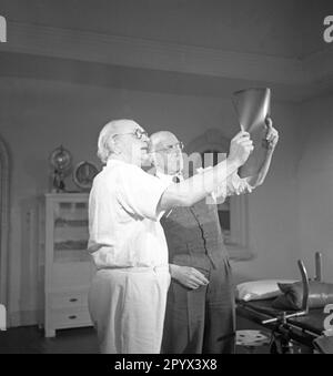 Professor Ferdinand Sauerbruch (right) and Julius Jungbluth (left ...