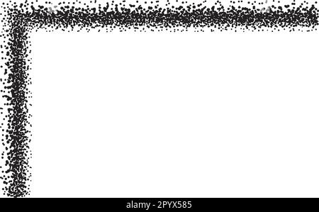 An L-shaped corner to use as a border for your designs, made with messy ...