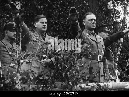 Baldur Benedikt von Schirach at a rally of the Hitler Youth in the ...