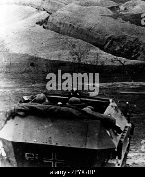 German infantry fighting vehicle Sdkfz. 251 near Vyazma. Photo: Utecht ...