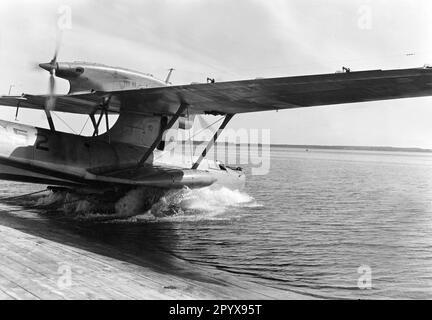 Dornier Do 18 flying boat during takeoff. [automated translation] Stock ...
