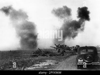 "Junkers Ju 87 ""Stuka"" on an airfield. [automated translation] Stock ...