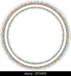 A circular border to use as a frame for your designs, made with messy ...
