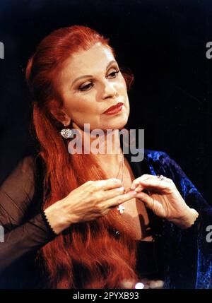The italian vocalist and actress Milva Stock Photo - Alamy