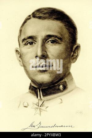 MAX IMMELMANN (1890-1916) German WW1 flying ace. Crash remains of his ...