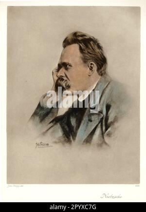 Friedrich Nietzsche. Portrait of Friedrich Wilhelm Nietzsche (1844-1900 ...