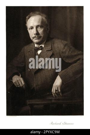 Photograph of Richard Strauss (1864-1949) a German composer of the late ...