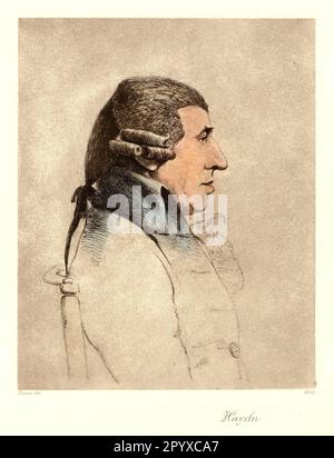 Portrait of Franz Joseph Haydn (1732-1809) - Austrian composer Stock ...