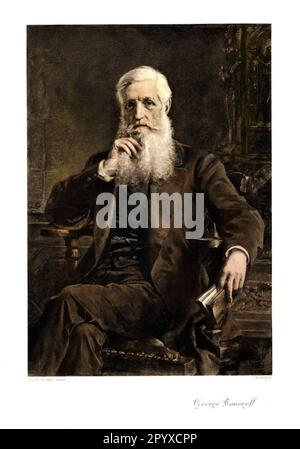 George Bancroft (1800-1891), American historian. Painting by Gustav ...