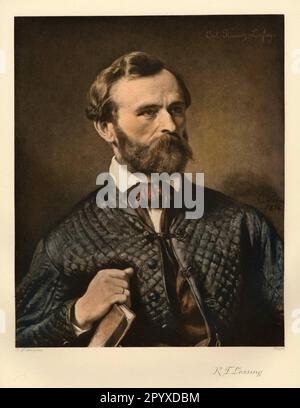 Karl Friedrich Lessing (1808-1880). German painter. Royal Couple ...