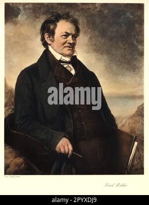 Portrait of Carl Ritter (1779-1859) German Geographer & First Chair of ...