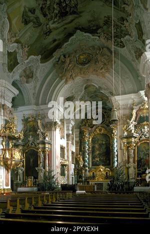 The church at St. Michael's Abbey, a Benedictine monastery in ...