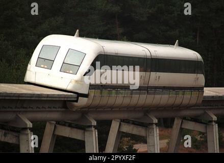 Transrapid during test runs in Emsland. [automated translation] Stock ...