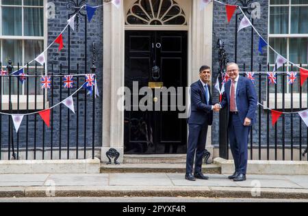 Australian Prime Minister Anthony Albanese speaks to the media as he ...