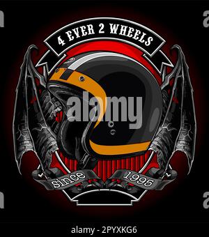 helmet motorcycles vector template Stock Vector Image & Art - Alamy