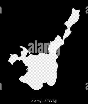 Stencil map of Japan. Simple and minimal transparent map of Japan ...