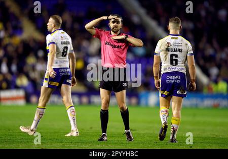 Referee Marcus Griffiths during the Betfred Super League match at the ...
