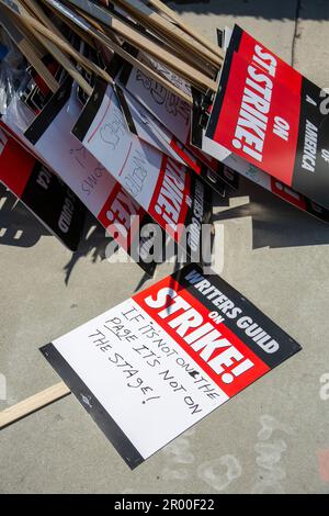 Writers Strike Picketing at Fox Studios Stock Photo - Alamy