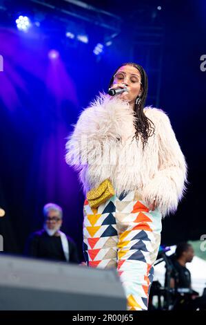 Mariana "Ladybug Mecca" Vieira of Digable Planets performs at the Shaky ...