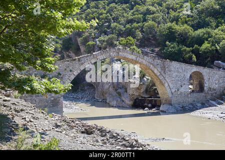 The Banje Thermal Springs of Permet, home to an ancient Ottoman bridge ...