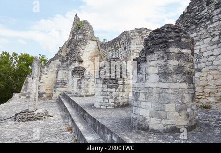 The Overlooked Mayan Ruins of Becan in Southern Campeche, Mexico Stock ...