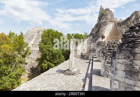 The Overlooked Mayan Ruins of Becan in Southern Campeche, Mexico Stock ...