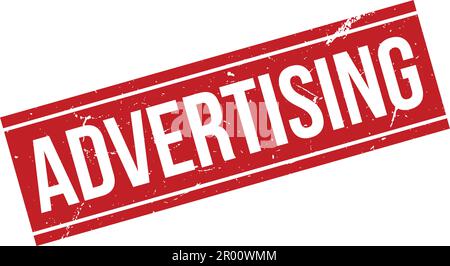 Advertising Grunge Rubber Stamp On White Background Stock Vector Image ...