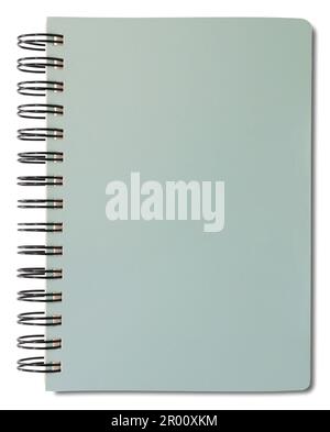 Green notebook isolated on white background Stock Photo - Alamy