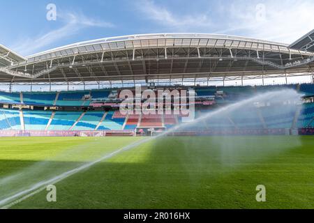 LEIPZIG, GERMANY - OCTOBER 9, 2018: Arena Red Bull Leipzig - corridor ...
